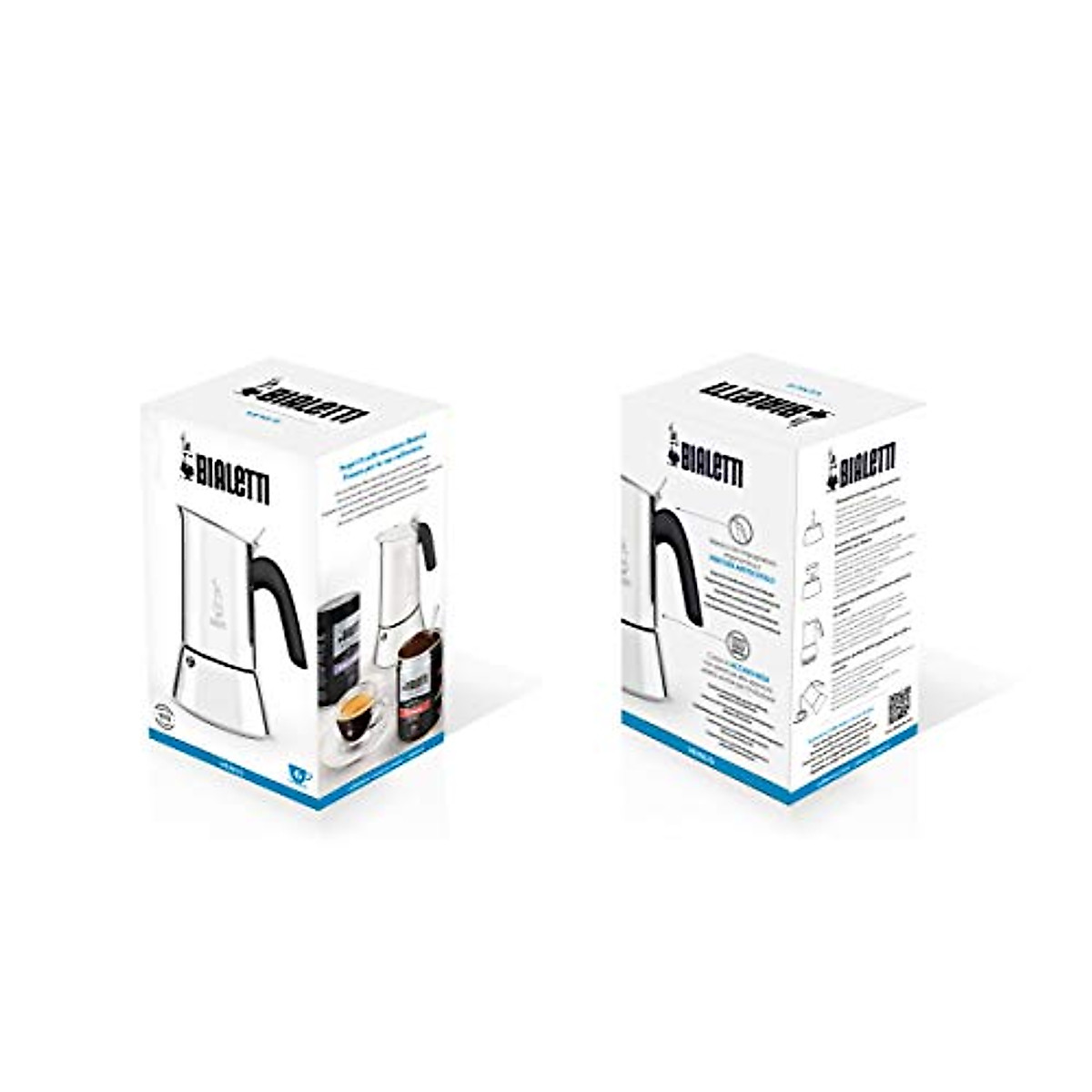 Bialetti Venus Induction 4 Cup Espresso Coffee Maker, Stainless Steel, Pack of 1