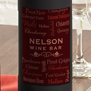 Let's Make Memories Personalized 5 Piece Tool Set - Wine Talk - Wine Bottle Opener - Unique Bar Accessories - Bottle-Shaped Holder - Personalize with Name