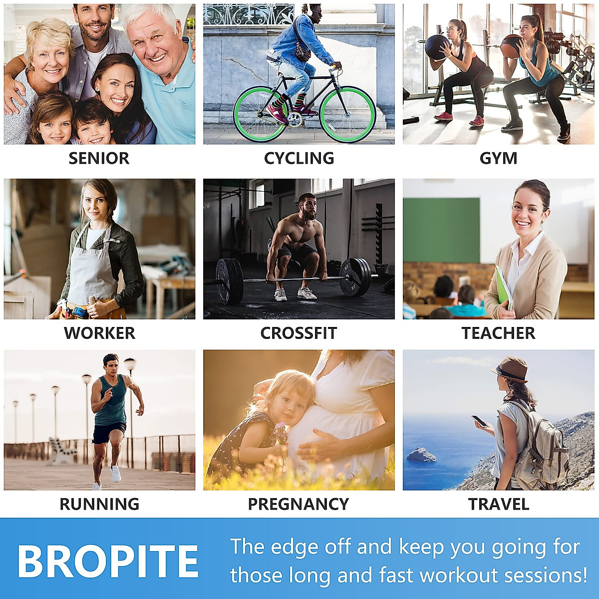 bropite Halloween Compression Socks for Women & Men-6 Pairs 20-30mmhg Support Running Nurse Travel Compression Socks