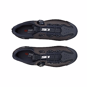 Sidi | Gravel Bike Shoes, Professional Mountain Bike Shoes for Men MTB Gravel, Innovative Closure System, Rubber Toe, MTB Competition Sole, Color Black Brown [Size EU 45/US 10.5]