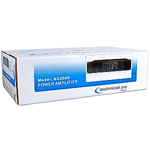 Technical Pro AX2000 2-Channel 2000 Watt Professional Power Amplifier Rackmount