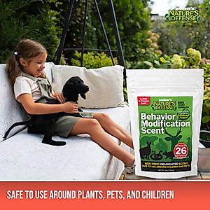 Nature's Defense Behavior Modification Scent (44 oz) - Animal Repellent Granular for Outdoor Use | Animal Repellent for Yard | Natural Yard and Outdoor Protection | Covers Up to 7,000 sq. ft.