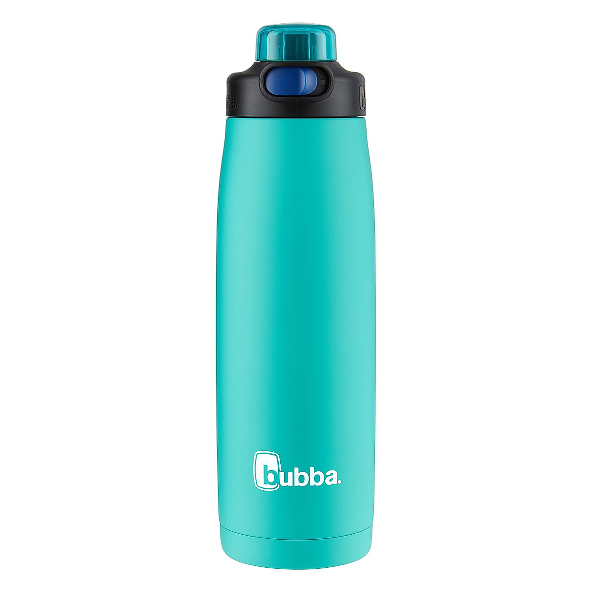 Bubba Radiant Stainless Steel Water Bottle with Push-Button Chug Lid 24oz., Island Teal Rubberized