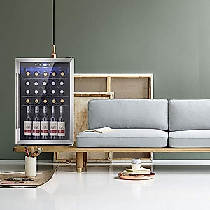 Antarctic Star Beverage Refrigerator Cooler-120 Can Mini Fridge Glass Door for Soda Beer or Wine – Glass Door Small Drink Dispenser Machine Touch Screen for Home, Office or Bar, 4.5cu.ft.…