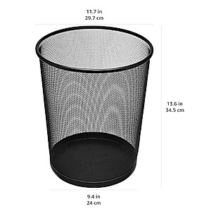Amazon Basics Mesh Waste Basket, 2-Pack