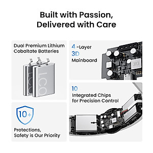 KIWI design K4 Boost Comfort Battery Head Strap Accessories for Meta/Oculus Quest 3/3S, Dual Charge the VR Headset and Battery Strap in 2.5h