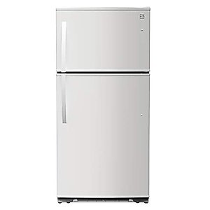 Kenmore 30" Top-Freezer Refrigerator with Ice Maker and 18 Cubic Ft. Total Capacity, White