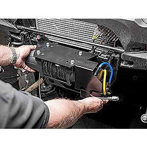 SuperATV 4500 LB Winch Compatible with 2021+ Yamaha Wolverine RMAX 2 / RMAX 4 | Ready-Fit Winch | 1.3 HP Motor | Preassembled and Wired | 50 Foot Remote Range | 3/16" Steel | 166:1 Gear Ratio