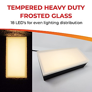 LUMENGY Paver Light 4×8 Inch (3.93 inch X 7.87 inch), 2700K Brick Lighting for Pavers, Driveway, Pathway Patio, & Garden, 12V Waterproof IP67, Drive-Over Rated