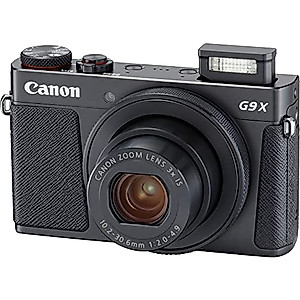 Canon PowerShot G9 X Mark II Digital Camera (Black) (1717C001), 64GB Memory Card, Card Reader, Soft Bag, Flex Tripod, Hand Strap, Memory Wallet, Cleaning Kit (International Model) (Renewed)