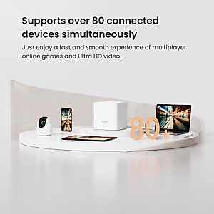 Tenda Whole Home Mesh WiFi System - Dual Band Gigabit AC1200 Router Replacement for SmartHome,Works with Amazon Alexa for 2500 sq.ft Coverage (MW5G 2 Pack)
