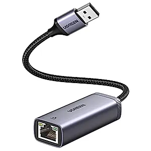UGREEN USB to Ethernet Adapter USB 3.0 to 10 100 1000 Mbps Gigabit LAN Network Adapter RJ45 Internet Adapter Compatible with Nintendo Switch Laptop PC MacBook Surface XPS Raspberry Pi 4b, and More