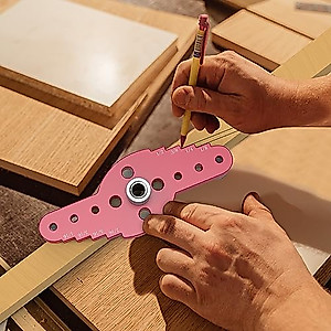 Preciva Self Centering Dowel Jig Kit, Drill Guide for Straight Holes Woodworking Tools with Drill Bit Set 1/4", 5/16", 3/8" and Drill Bit Stop Collar Set, Drill Jig for Hand Tools