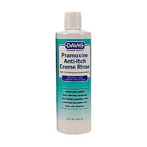 Davis Pramoxine Anti Itch Dog and Cat Creme Rinse, 12-Ounce, tan (DM158 12)