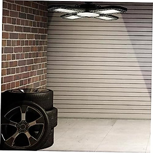 HOMSFOU 1pc Garage Light Garage Ceiling Light Garage Lamp Light for Garage LED Ceiling Light Garage LED Light Garage Warehouse Light Aluminum Black