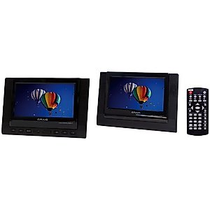 Craig 7-Inch TFT Dual Screen Portable DVD Player, Black (CTFT719)
