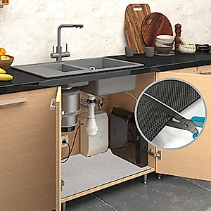 Extra Large Coffee Machine Under Sink Mats,under - Organizer Rug,Shelf Liners for Below Kitchen Sinks,Drawers,Protect the Countertop from Stains & Liquids, Easy to Clean,No Slip,DIY, 38"x17.5"