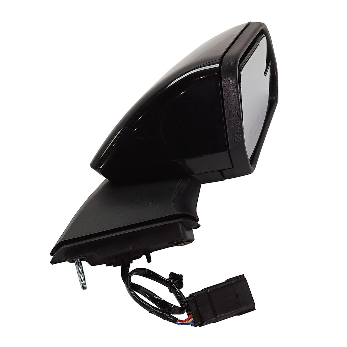 Kool Vue Driver & Passenger Side Power Non-Heated Mirrors for Ford Mustang 2015-2020 With Spotter Glass; Without Signal Light, Memory & Puddle Lamp Paintable