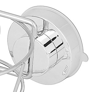 MAGT Hair Dryer Holder, Stainless Steel Suction Cup Wall Mounted Hair Dryer Stand for Bathroom