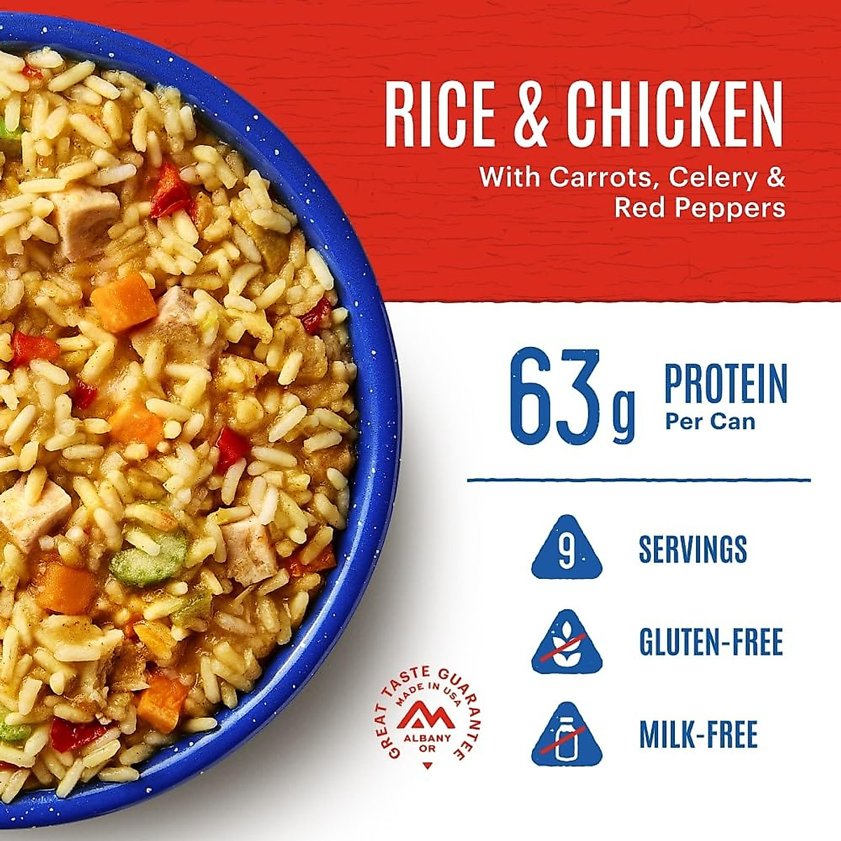 Mountain House Rice & Chicken | Freeze Dried Survival & Emergency Food | #10 Can | Gluten-Free