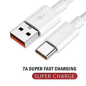 Charging Cable Type C to 7A 100W Type C USB Cable Super Fast Charge Cable Suitable compitable with Huawei Mate compitable with Samsung Fast Charging Type C to C Cable Fast Charging