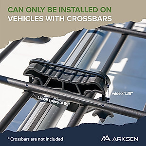 ARKSEN 64 x 39 Inch Universal 150LB Heavy Duty Roof Rack Cargo with Extension Car Top Luggage Holder Carrier Basket for SUV, Truck, & Car Steel Construction