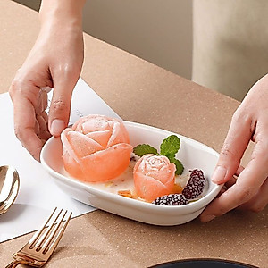 Bear Ice Molds 2 Pack - Silicone Ice Cube Tray - Handmade Cute 3D Ice Cubes - DIY Beverage Iced Coffee Juice Cocktail (Color : Rose, Size : Small)