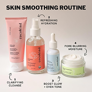 Rosewater Facial Toner by Cocokind, Multipurpose Spray to Set Makeup, Double Cleanse, and Balance Skins pH, Made with Rose Hydrosol, 4 Fl Oz