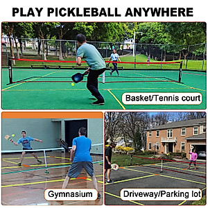Hoverphenix Pickle Ball Court Marking Kit, Portable Temporary Pickle Ball Lines Come with Gift Box, Tape and Storage Bag for Outdoor or Indoor Court, No Measuring Needed