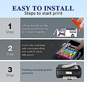 HaloFox Compatible Ink Cartridge Replacement for Canon 280 281 PGI-280XXL CLI-281XXL for Canon Pixma TR8520 TR7520 TR8620 TS6220 TS6320 TS6300 TS6200 TS6120 TS6100 TS9520 TS9521C Printer Ink (5 Pack)