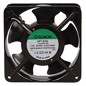 SUNON SP100A-1123XBT-R AC Fan Ball 117 CFM 50dB Flange Mount, 115V, 60Hz, 0.24 Amp, 20W, 3150 RPM, 1.5" - 102884