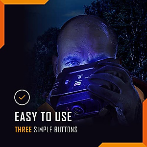 Nightfox 100V Handheld Digital Night Vision Goggles | Easy to Use Binocular, Three Button Interface | 100yd+ Range, 3X Magnification | Wildlife Watching, Surveillance, Security