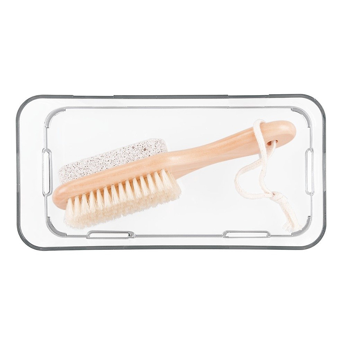 InterDesign Clarity Bathroom Interlocking Divided Drawer Organizer for Cosmetics, Beauty Products, Hair Accessories, Clear, X-Large, 12-inch x 4-inch x 3-inch