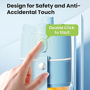 Personal Size Blender, Enenal Portable Blenders Smoothies and Shakes 5000mAh Battery, 16oz Mini Blender USB Rechargeable, Handheld Blender BPA-Free Fruit Smoothie Juicer Cup