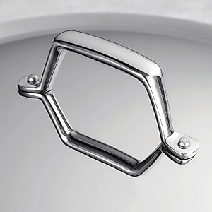 Tramontina Covered Dutch Oven Stainless Steel Tri-Ply Base 5 Quart, 80101/010DS