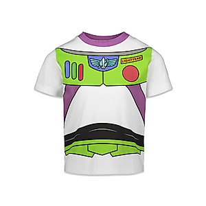 Disney Pixar Toy Story Buzz Lightyear Toddler Boys 2 Pack T-Shirts Buzz Lightyear Grey/White 2T
