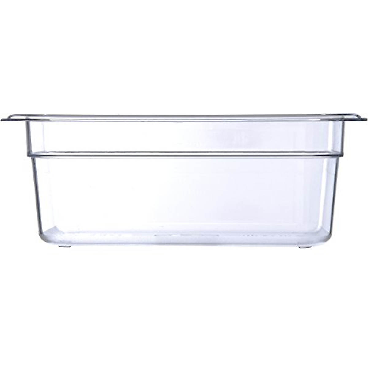 Carlisle FoodService Products Plastic Food Pan 1/4 Size 4 Inches Deep Clear