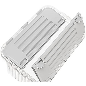Superio 13 Gallon Hinged Lid Storage Tote; Stackable Storage Container with Lid (52 Quart, Bin with Hinged Lid)
