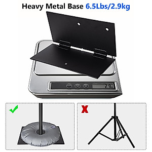 HYJ-INC Pipe and Drape Photography Backdrop Stand Kit Adjustable Photo Background Stand 10ft x 8.5ft with Metal Base for Parties Weddings Birthday Party Events Photo Booth with 4 Clamps,Carrying Bag.