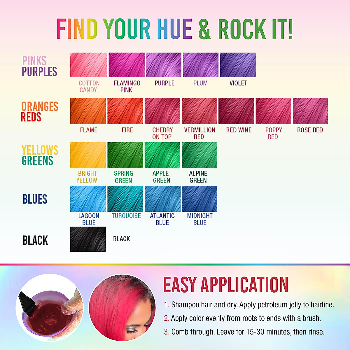 Punky Cherry on Top Semi Permanent Conditioning Hair Color, Vegan, PPD and Paraben Free, lasts up to 35 washes, 3.5oz