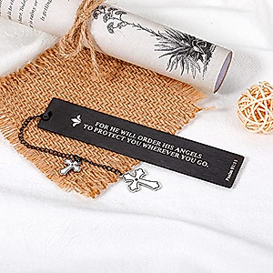 Holy Bible Bookmarks with Cross Chain for Christian Religious Easter Gifts for Kids Bookmarks for Book Lovers Women Men Bible Verses Book Marks for Kids Teen Friends Birthday Christmas Catholic Gifts