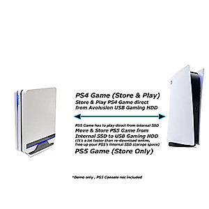 Avolusion PRO-X 8TB USB 3.0 External Gaming Hard Drive for PS5/PS4 Game Console (White)