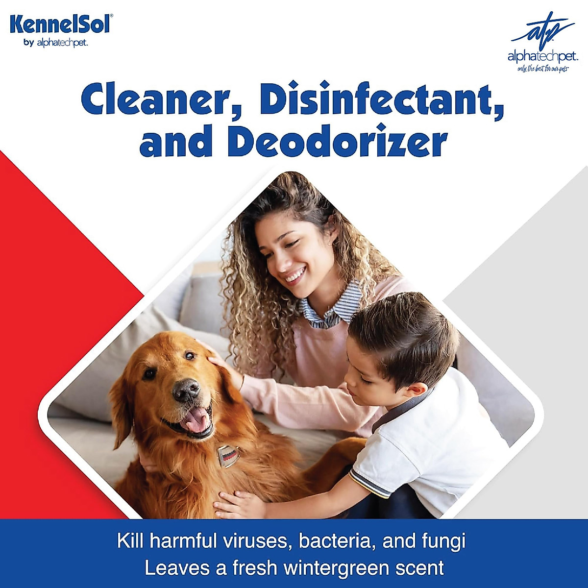 KennelSol 1-Step Kennel Cleaner 1 Pint and PetSuds Probiotic Shampoo and Conditioner for Dogs 16 oz Lavender Scented Bundle