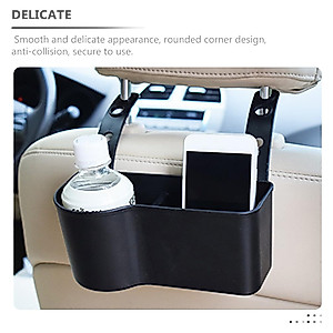 Holibanna Car Cup Holder Mount Car Headrest Seat Back Organizer Cup Holder Snack Tray Car Backseat Organizer with Drinks Holder Vehicle Seat Back Tray for Bottle Foods