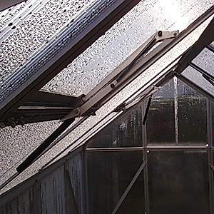 BIBISTORE Solar Heat Sensitive Automatic Greenhouse Window Opener Hothouse Vent Openers Auto Vent Kit Greenhouse Accessories-(Two Springs,Lifts 15.4 Lbs)