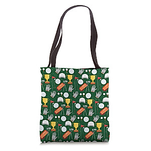 Golf Pattern Golfer Golf Game Player Fans Tote Bag