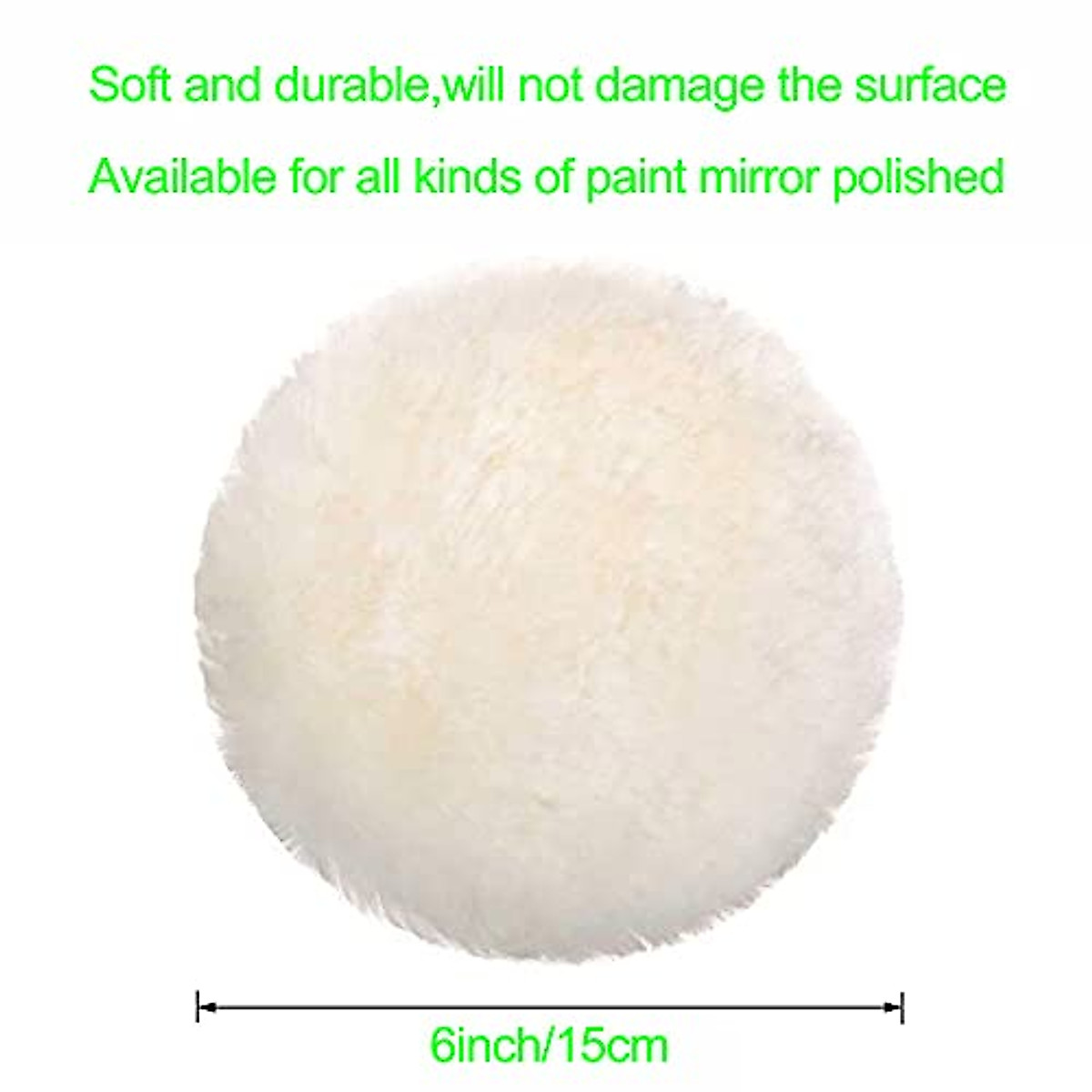 Polishing Pads: Wool Polishing Buffing Pads 3 PCS 6 Inch Wool Polishing Pads Buffing Polishing Pads Cleaner for Car Polishing with M14 Drill Adapter