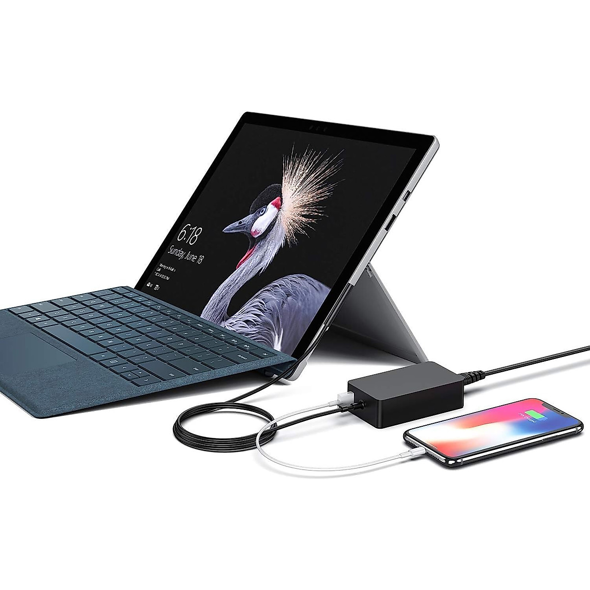 Surface Laptop Pro Charger 65W 44W 36W 24W Compatible with Microsoft Surface Pro 3/4/5/6/7/8/9/X Laptop 1/2/3/4 Go 1/2/3 Book 1/2/3 Power Supply Adapter