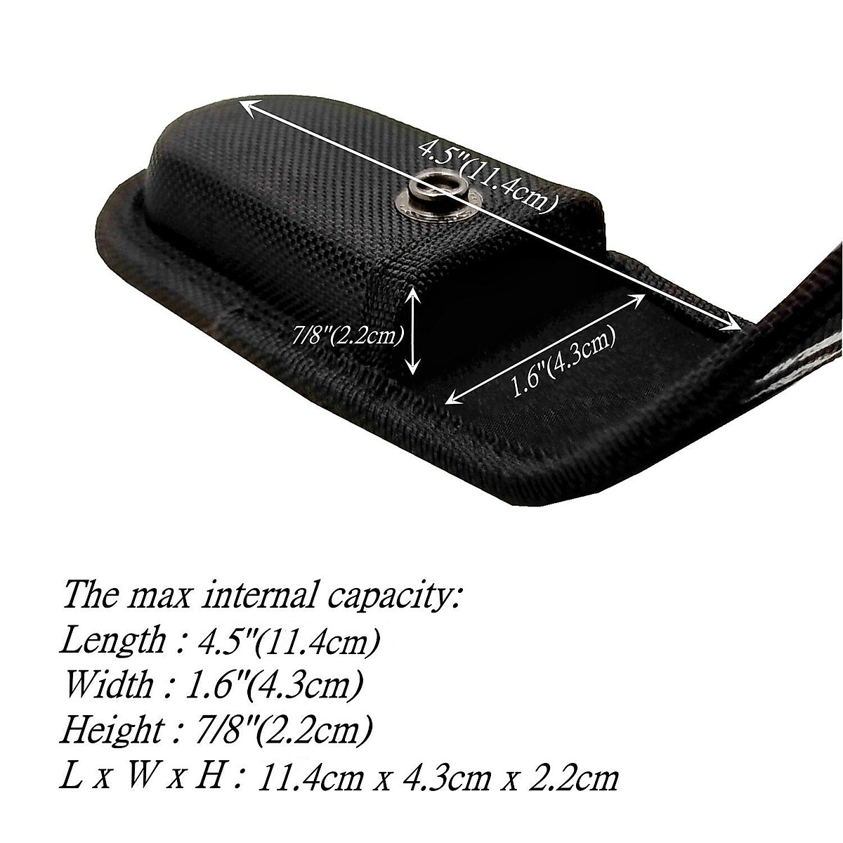 Nylon Case Belt Loop for 4''-4.25'' Multitool,Horizontally Carry Knife Sheath for 4.25''-4.5'' Wide Folding Pocket Knife,Nylon Pouch for Leatherman,Knife Holder Holster Black (Small Size) COHOMELARS