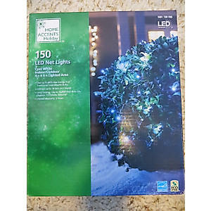 Home Accents Holiday - 150 Cool White LED Net Lights - 4ft x6ft
